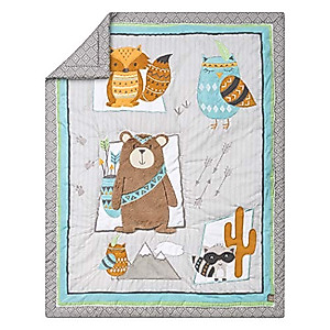 Trend Lab Lodge Buddies 3 Piece Crib Bedding Set