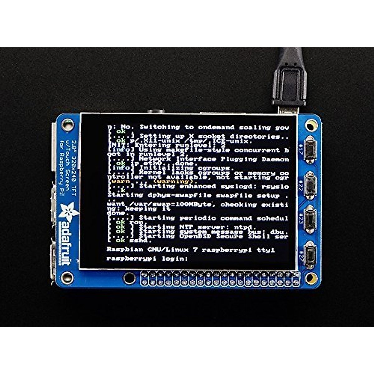 Adafruit (PID 2423) PiTFT Plus 320x240 2.8" TFT + Capacitive Touchscreen
