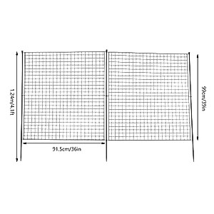 JINHZIXIU 15ft x 39in Metal Garden Fence Pannels Outdoor Landscape Patio Yard Fencing Border Heavy Duty Animal Barrier No Dig Metal Garden Fence and Gate Bundle 4 Panels&1 Gate