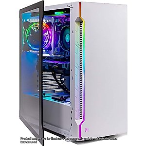 SkyTech Archangel Gaming Computer PC Desktop - Ryzen 5 3600 6-Core 3.6GHz, GTX 1660 Ti 6G, 500G SSD, 8GB DDR4 3000, RGB, AC WiFi, Windows 10 Home 64-bit, White