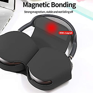 Airpods Max case, Automatic Sleep Function Protective Headphones Case for Dust and Scratch, Automatic Sleep Function Protective Headphones Case for Dust and Scratch (Black)