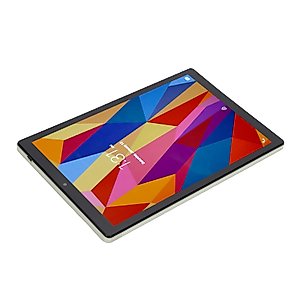 RTLR 10.1 Inch Tablet 100‑240V Dual SIM Dual Standby Dual Camera Green Tablet 6GB RAM 128GB ROM Octa Core for Gaming (US Plug)