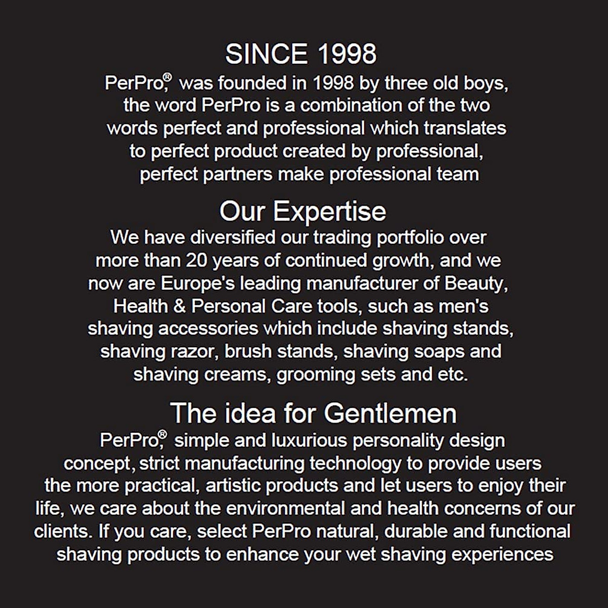 PerPro Matte Black Heavyweight Base Shaving Stand with Shave Soap Bowl and Soft Nylon Shaving Brush with Anti-skid Handle Compatible with Most Safety Razors, Men's Grooming Kit for Gent Mens