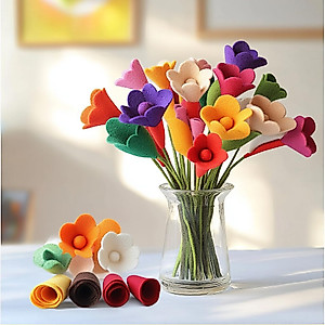 2mm Thick, Felt Fabric Sheets for Crafts, 12" x 8" Felt Fabric Sheets, Felt Paper for Sewing Craft, Non-Woven Felt Fabric for Sewing Patchwork Material, 8pcs (White)