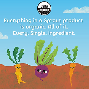 Sprout Organic Baby Food, Stage 4 Toddler Pouches, Strawberry Banana & Butternut Squash Power Pak, 4 Oz Purees, Pack of 12