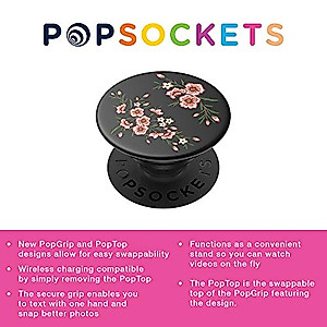 OtterBox Bundle Commuter Series Case for iPhone 11 Pro - (Cupids Way) + PopSockets PopGrip - (Blossom Flair) Pink