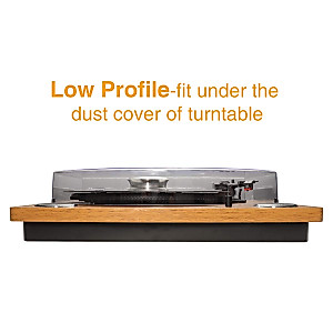 Record Weight Stabilizer by FEMELI,Turntable Weight Clamps-Low Profile to Fits Under Dust Cover of Turntable Vinyl Disc LP Record Player (Silver)