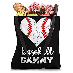 Baseball Gammy Funny Baseball Heart Grandma Gammy Tote Bag
