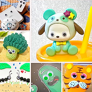 108pcs Felt Sheets + 2310pcs Googly Wiggle Eyes, Art and Craft Supplies.