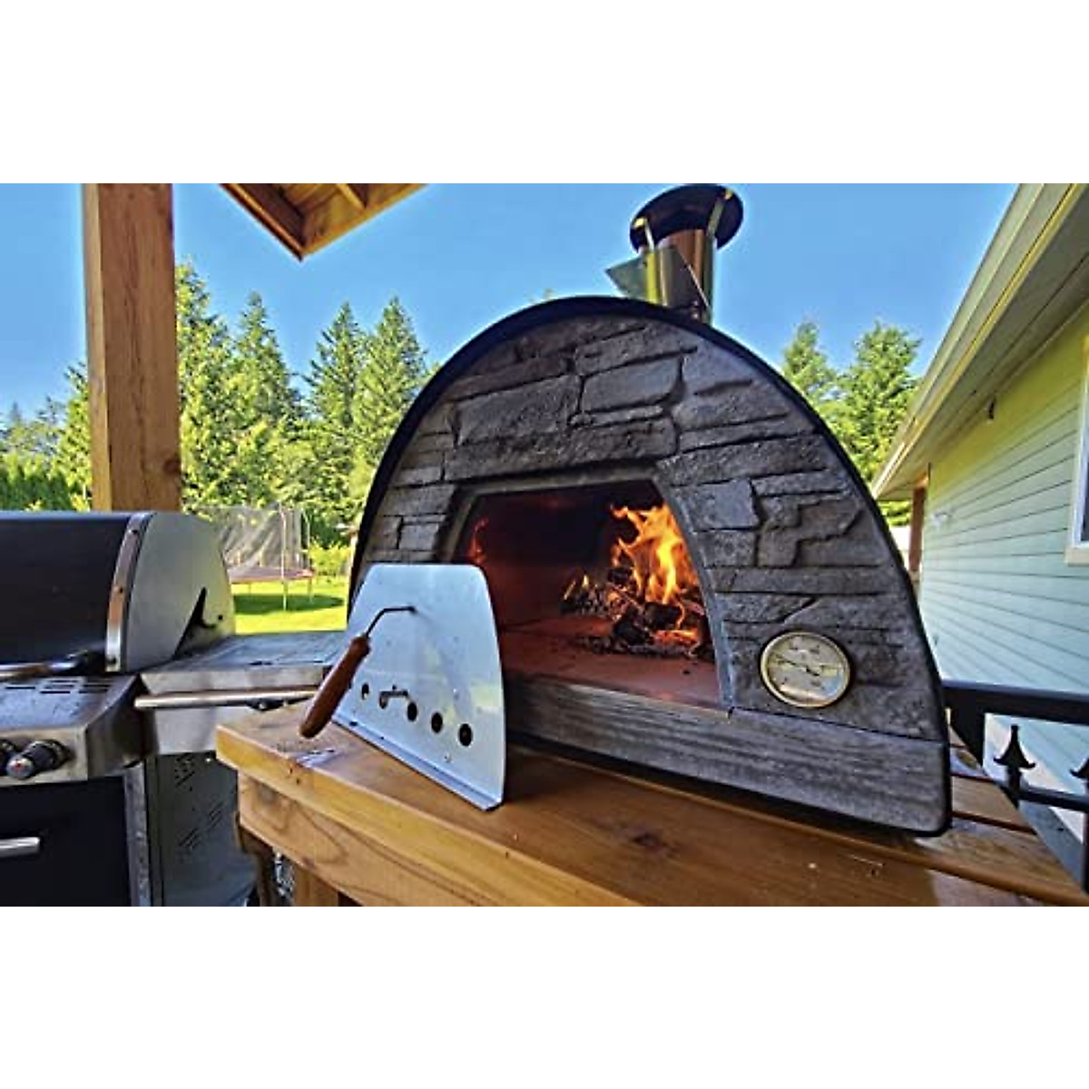 Authentic Pizza Ovens - Maximus Black Wood Fire Oven