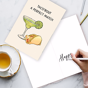 ATTLVV Humorous Engagement Gifts for Couples,Funny Wedding Card for Friends, Congratulations Wedding Card for Women Men,Bridal Wedding Shower Card