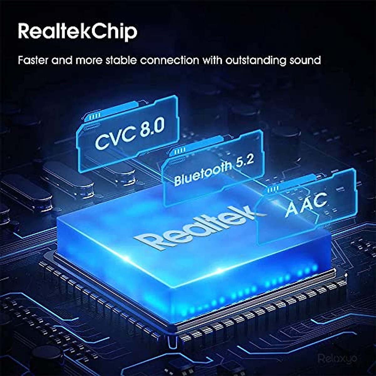 Open Ear Air Conduction Headphones, Music Earphones Wireless Bluetoeth 5.2 Headset with Up to 7 Hours Playtime Built-in ENC Mic, Hi-Fi Sound Lightweight for Home Office Commute Indoor Use (Blue)