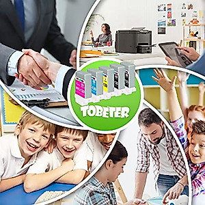 ToBeter Remanufactured PFI120 Ink Cartridge Pigment Tank Replacement for Canon PFI-120 PFI-120MBK PFI-120BK PFI-120C PFI-120M PFI-120Y Works with Image PROGRAF IPF TM-200 205 300 305 Printer (5-Pack)