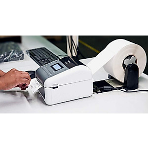 Brother TD-4550DNWB Desktop Direct Thermal Printer - Monochrome - Label Print - Ethernet - USB - Serial - Bluetooth