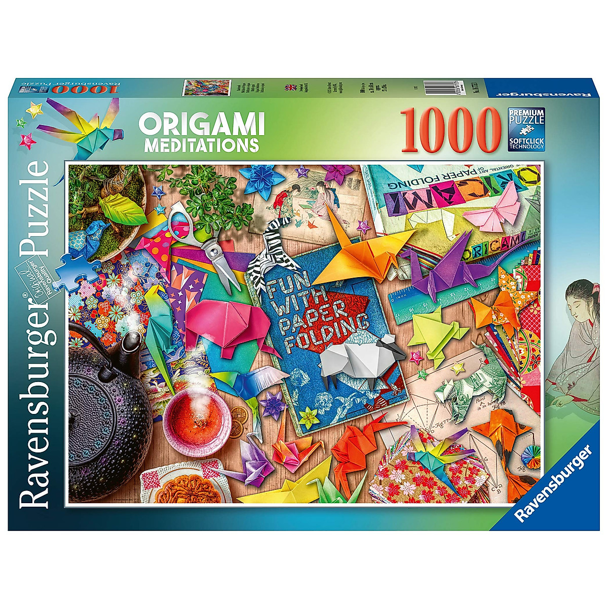 Ravensburger Aimee Stewart Origami Meditations 1000 Piece Jigsaw Puzzle for Adults & Kids Age 12 Years Up
