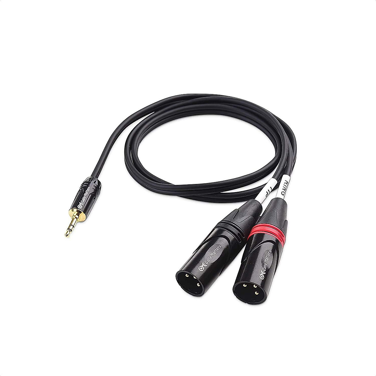 Senor Cable 3.5mm 1/8 Inch TRS to 2 XLR Cable, Male to Male Aux to Dual XLR Breakout Cable - (10 Feet)