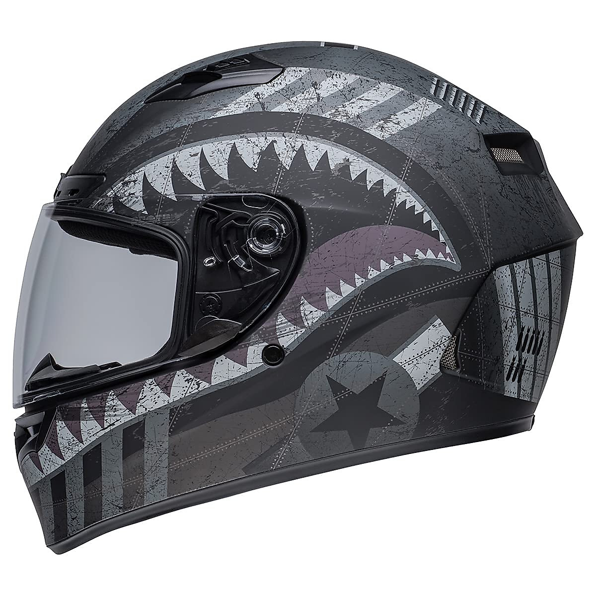 BELL Qualifier DLX MIPS Street Helmet (Devil May Care Matte Black/Gray - Medium)