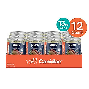 Canidae Pure Limited Ingredient Premium Adult Wet Dog Food, Duck & Turkey Recipe, 13 oz. (Case of 12), Grain Free
