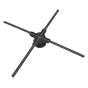 FTVOGUE 80cm 3D Holographic Projection Advertising Display 1600x928 Naked Eye 3D Holographic Projection Fan for Commercial Shop Sign Bar Party