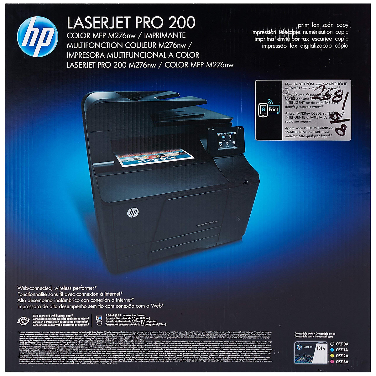 HP Laserjet Pro 200 M276nw All-in-One Color Printer (Old Version) (Renewed)