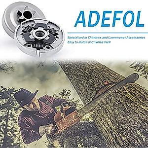 Chainsaw 7pcs Kit Sprocket Clutch Drum 3/8" for Stihl 017 018 021 023 MS170 MS180 MS210 MS230 MS250 Replacement Parts with Needle Bearing Washer E-Clip Worm Gear for 1123 640 2003, 1123 640 2073