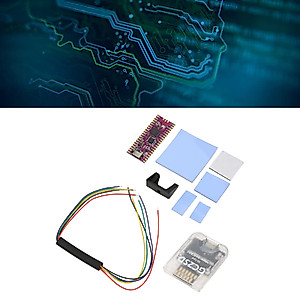 Microcontroller Board, Dual Core 264KB ARM Cortex M0+Processor USB C Interface Microcontroller Replacement Modchip for RPi (White)