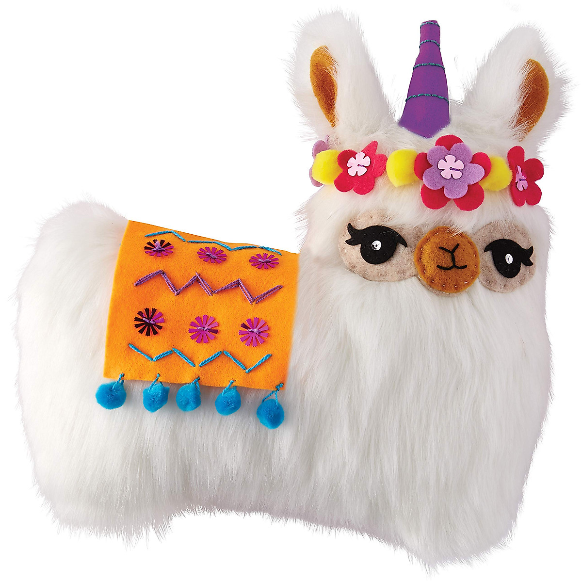 KLUTZ Sew Your Own Furry Llama Pillow Craft Kit Medium