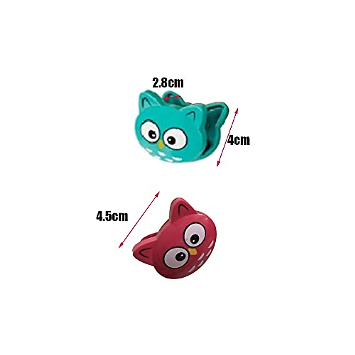 brandname XXhailan Cute Owl Kitchen Clips Food Clips Bag Clips Chip Clips Clothespins Paper Clips Food Clips Bag Clips Clothes Pins for Snacks and Laundry 6 Pcs, Blue