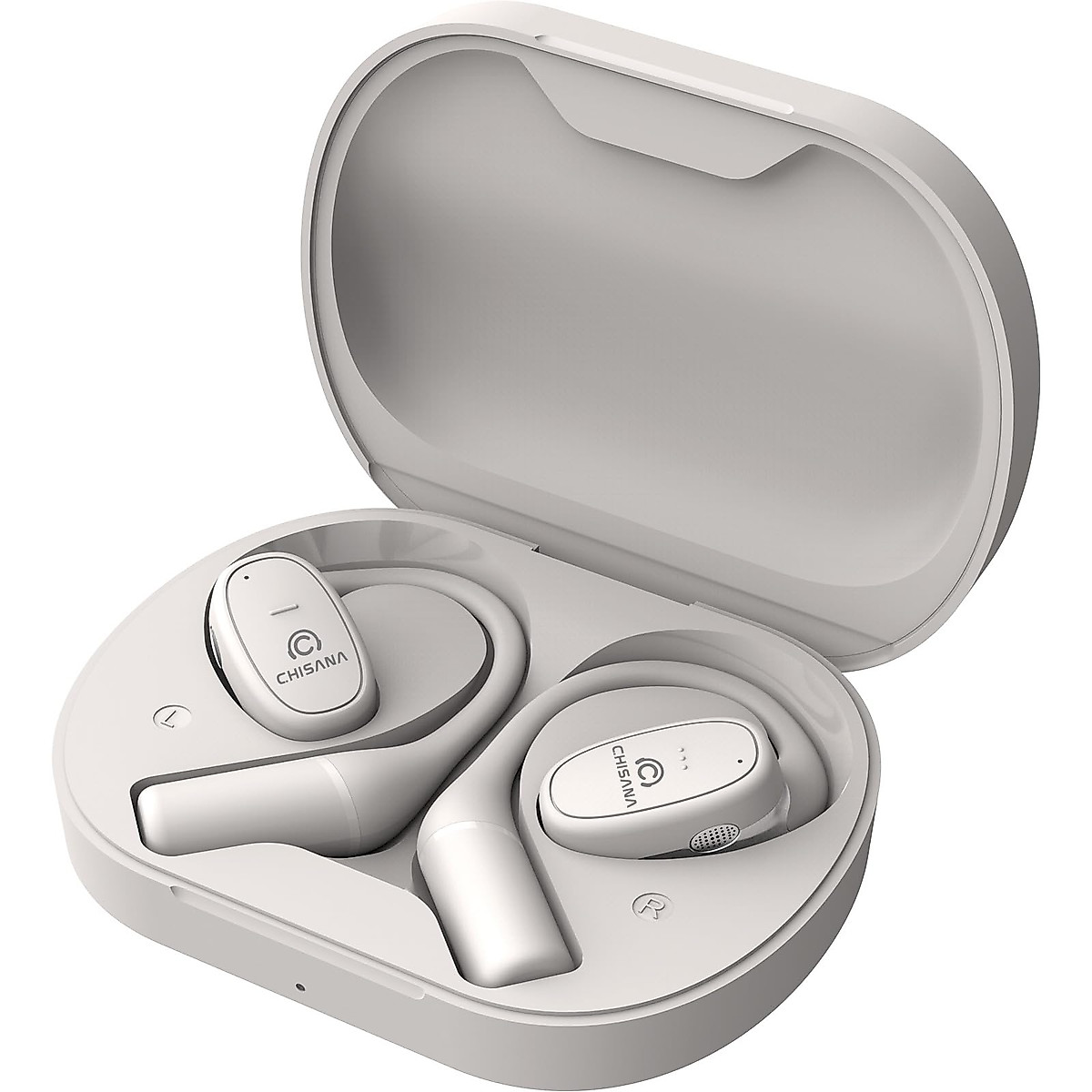 CHISANA Wireless Earbuds, Bluetooth Headphones Extreme Subwoofer Bass,Bluetooth Earbuds for Stable Connection,Instant Pairing and Dual Microphones,Suitable for Workout, Running, Gym (White2)