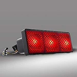 Bully CR-007XL Black Finish ABS Plastic Universal Fit Truck Extra Large LED Brake Light Hitch Cover Fits 2" Hitch Receivers for Trucks from Chevy (Chevrolet), Ford, Toyota, GMC, Dodge RAM, Jeep