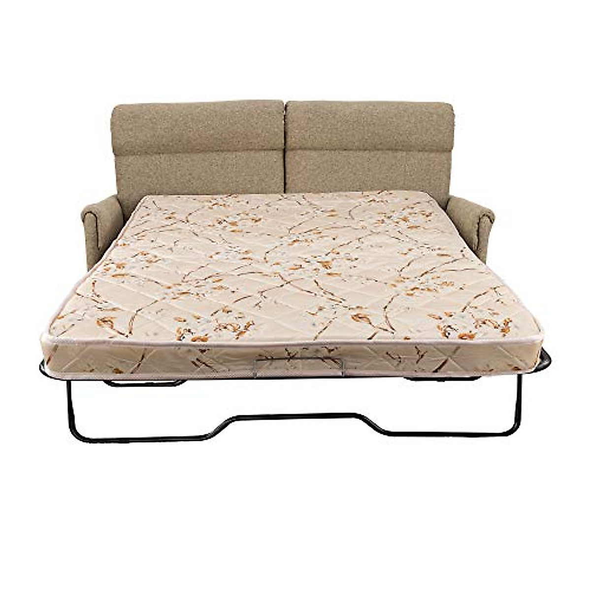 RecPro 60" RV Hide A Bed Loveseat | RV Sleeper Sofa | Cloth | Memory Foam Mattress | Pull Out Couch | RV Furniture | RV Love Seat | RV Couch | RV Living Room Furniture (Oatmeal)
