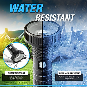 Taclight Max LED Rechargeable Flashlight - High Lumen, Ultra Bright, Flash Light - 7000 Kelvin Cree Tactical Flash Light – Compact Flashlights for Camping, Hunting, Home, Survival, Emergencies