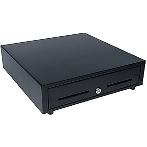 Star Micronics CD3-1616 5 Bill / 8 Coin Value Series Cash Drawer with 2 Media Slots and Included Cable (16" x 16") - Black