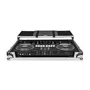 Headliner Flight Case Compatible with Pioneer DJ DDJ-REV7 with Laptop Platform & Wheels