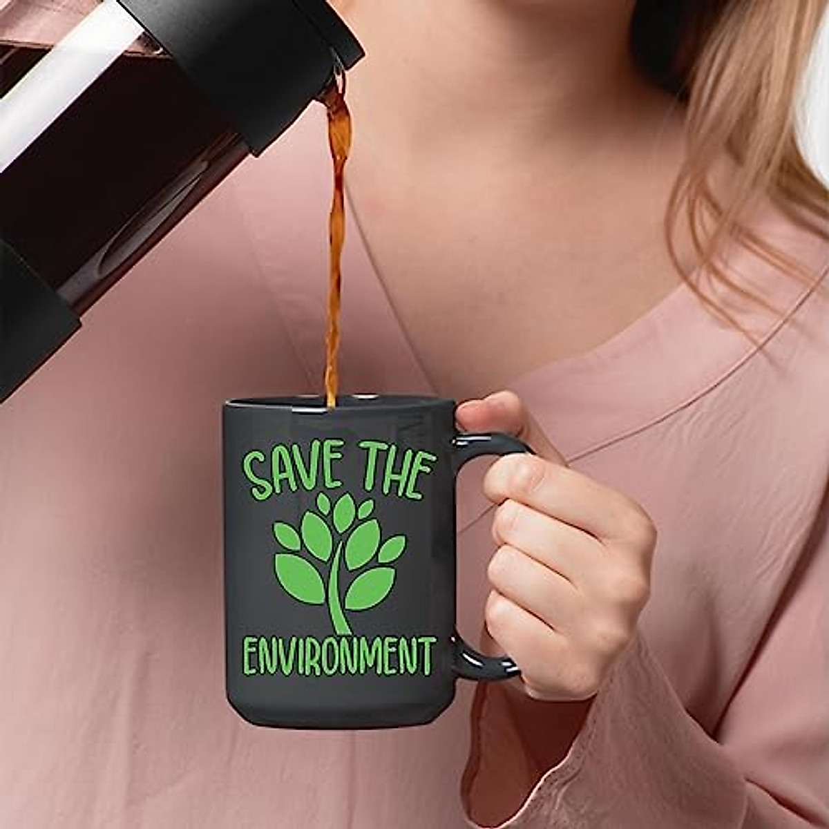 Earth Day Environment Day Gifts for humor Fans Save the Earth 11oz 15oz Black Coffee Mug