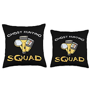 Ghost Hunting Squad Paranormal Gear Equipment Flashlight Throw Pillow