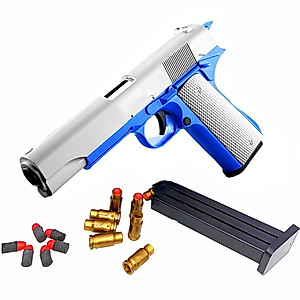 Toy Gun with Soft Bullets, Pistol,Toy Blaster Gun, 1: 1 Size ， Guns for Boys,Gift Kids，Training or Play