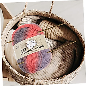 FAVOMOTO Wool Rainbow Yarn 1 Roll Gradient Yarn Knitting Wool Crochet Yarn Wool Yarn Woolen Yarn Fancy Rainbow Yarn Sock Woolen Thread Embroidery Thread Rug Yarn