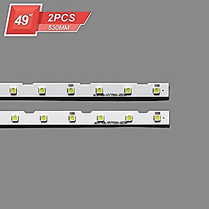 SENHE Backlight Strip 38 LEDs Fit for Samsung 49"TV AOT_49_NU7300_NU7100_2X38_3030C_d6t-2d1_19S2P Rev.v4 UE49NU7140 UE49NU7100
