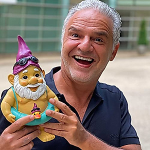 Garden Gnomes Galore Beach Gnomes - Pool Decorations Outdoor Pool Decor - Garden Gnomes Outdoor Funny Garden Gnomes - Gnomes Decorations for Yard Gnome - Poolside Decor Pool Area Decorations Outdoor