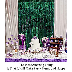 Pardecor Sequin Fabric by The Yard 1 Yard Iridescent Green to Black Mermaid Reversible Sequin Fabric Flip up Glitter Fabric Two Tone Sequin Fabric for Sewing Wedding Dress Pillow Decor