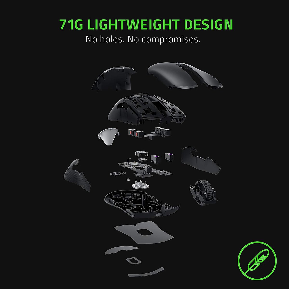 Razer Viper 8KHz Ultralight Ambidextrous Wired Gaming Mouse: Fastest Gaming Switches - 20K DPI Optical Sensor - Chroma RGB Lighting - 8 Programmable Buttons - 8000Hz HyperPolling - ESL Edition