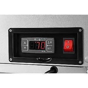 KoolMore DICDC-202-BK 48 in. Drop-in Countertop Bakery Display Refrigerator in Black