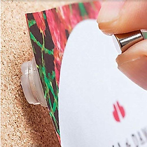 Thumb Tack Magnets, Innovative for Bulletin Office Pin Set, Magnetic Hangers for Class & School & Home, Silver Cylinder, Suitable on Poster, Map, Photo, Picture, Strong Pushpin Tacks - Bullseye Office