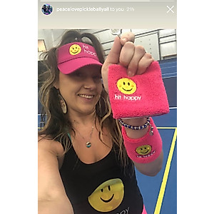 Hit Happy Pickleball Visor (Pink)