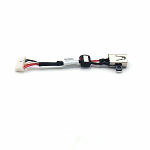 Padarsey Replacement DC Power Jack Socket in Cable with Wire Harness Compatible for Dell XPS 15 9550 P56F Precision 5510 Series 064TM0 64TM0 AAM00 DC30100X300