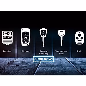 KeylessOption Keyless Entry Remote Uncut Key Case Fob Shell Cover Replacement (Pack of 2)