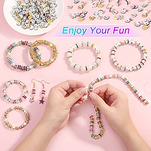 Rondelle Spacer Beads for Jewelry Making, 600 Pieces Rhinestone Spacer Beads Crystal Bead Spacers for Jewelry Making, Bracelets (10 Colors)