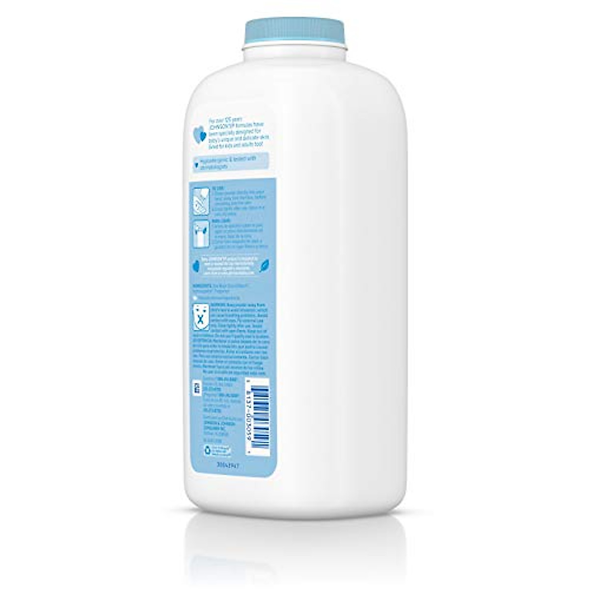 Johnson's Baby Powder with Naturally Derived Cornstarch Aloe & Vitamin E, Hypoallergenic, 22 oz