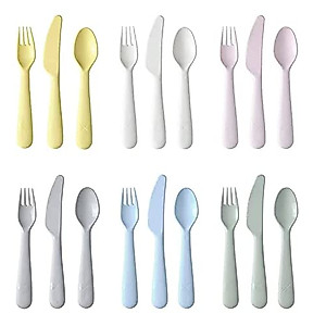 IKEA KALAS 18-Piece Cutlery Set, Mixed Colours (1)